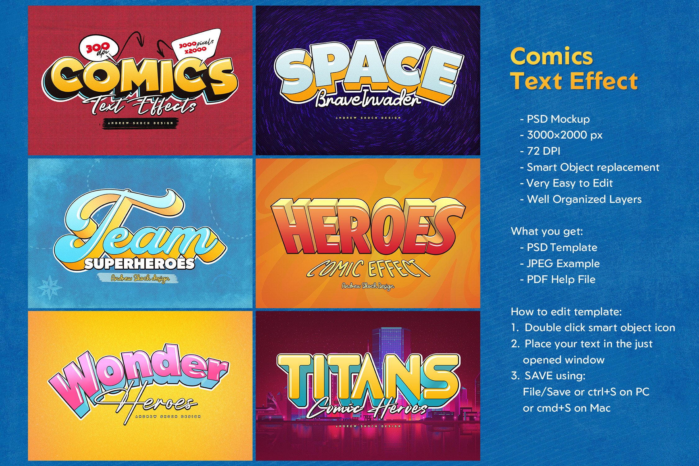 Comic Text Effects, Add-ons | GraphicRiver